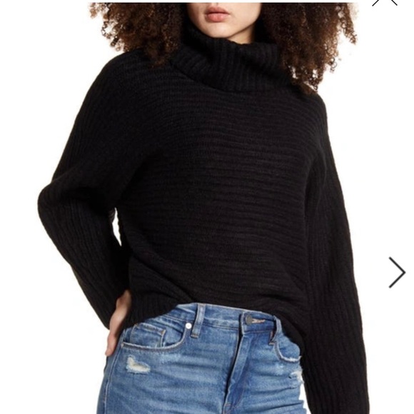 Leith | Sweaters | Leith Dolman Turtleneck Sweater In Black | Poshmark